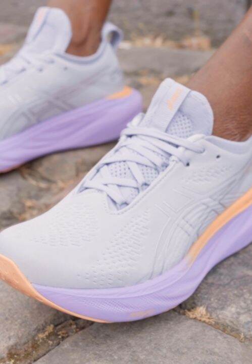 Asics รองเท้าวิ่งผู้หญิง Gel Nimbus 25 Piedmont Grey Pure Silver
