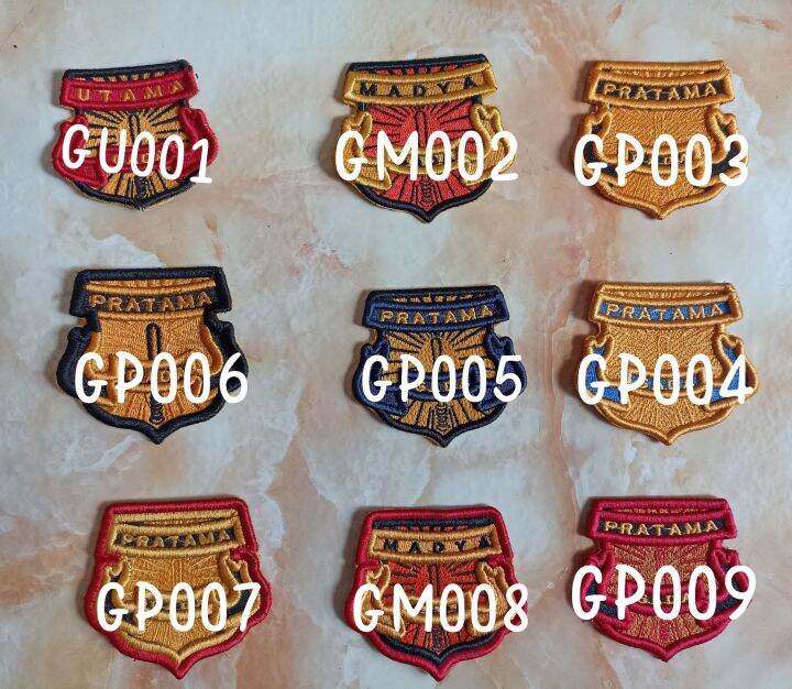 LOGO GADA UTAMA//MADYA//PRATAMA BORDIR TIMBUL 3D | Lazada Indonesia