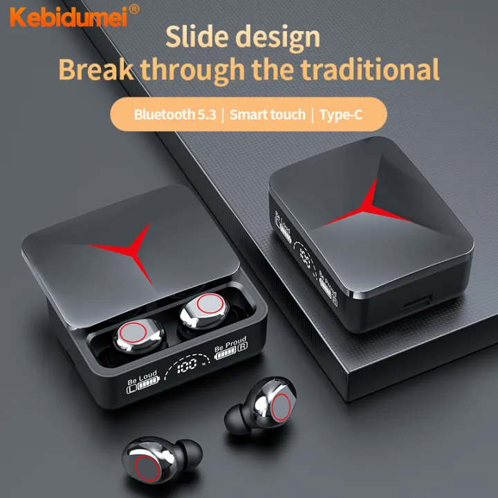 Kebidumei M90 TWS Gaming Wireless Bluetooth 5.3 Earphones Headset Low ...