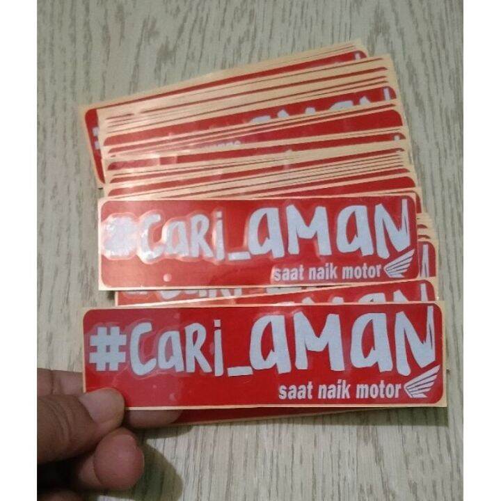 STICKER CARI AMAN HONDA | Lazada Indonesia