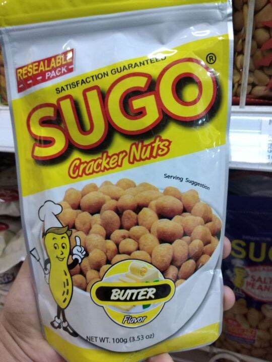 SUGO CRACKER NUTS RESEALABLE PACK 100g. (BUTTER FLAVOR) | Lazada PH