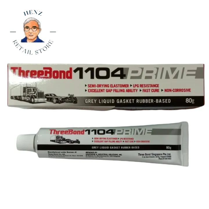 ThreeBond 1104 Prime Grey Liquid Gasket Rubber-Based 80g | Lazada PH