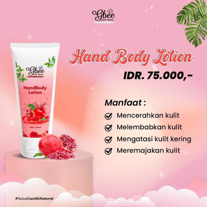 GBEE GLOW BEAUTY HANDBODY LOTION | Lazada Indonesia