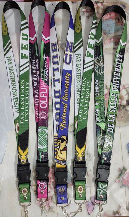 LANYARDS ON SALE!! FEU, OLFU, N U, DLSU ID LACE SLING CORD onhand ...
