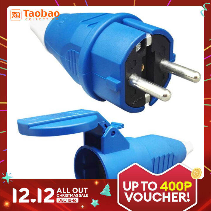 2023ah European Standard German Standard Plug 16A Two round Connector ...