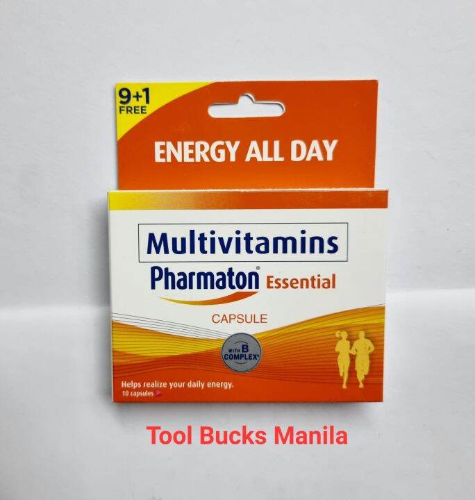 Pharmaton Essential Multivitamins and Minerals Capsule 9+1 | Lazada PH