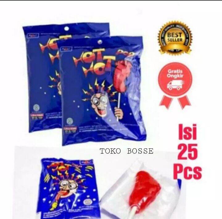 permen HOT HOT POP 2 bungkus isi 50 | Lazada Indonesia
