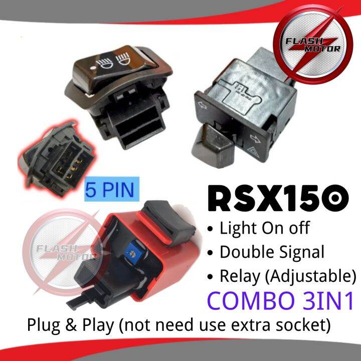 Flashmotor Double Signal Switch Hazard High Low On off Relay ...