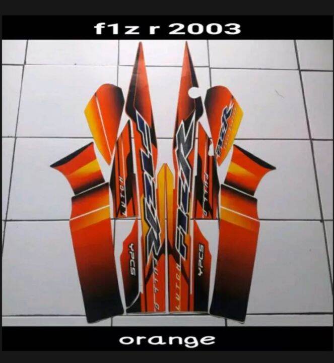 STIKER STICKER STRIPING LIST BODY MOTOR FIZ R F1ZR TAHUN 2003 2004 ...