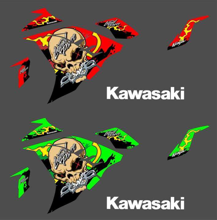 READY STOK striping variasi sticker lis kawasaki ninja 250 fi ninja 4 ...