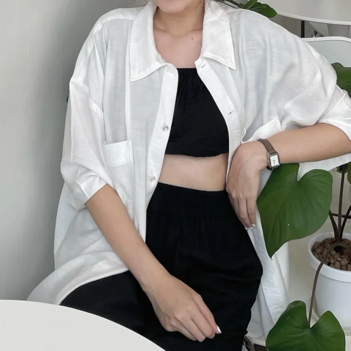 HERDAILY STUDIO good day shirt เสื้อเชิ้ตแขนสั้น | Lazada.co.th