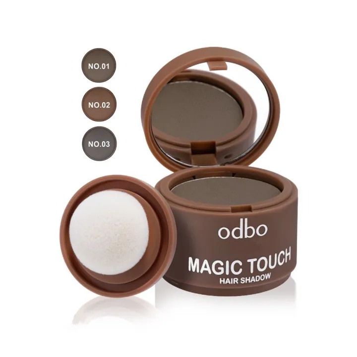 ของแท้ ️Odbo Magic Touch Hair Shadow #OD1-107 : โอดีบีโอ ปกปิดผมบาง ปิดหัวเหม่ง | Lazada.co.th