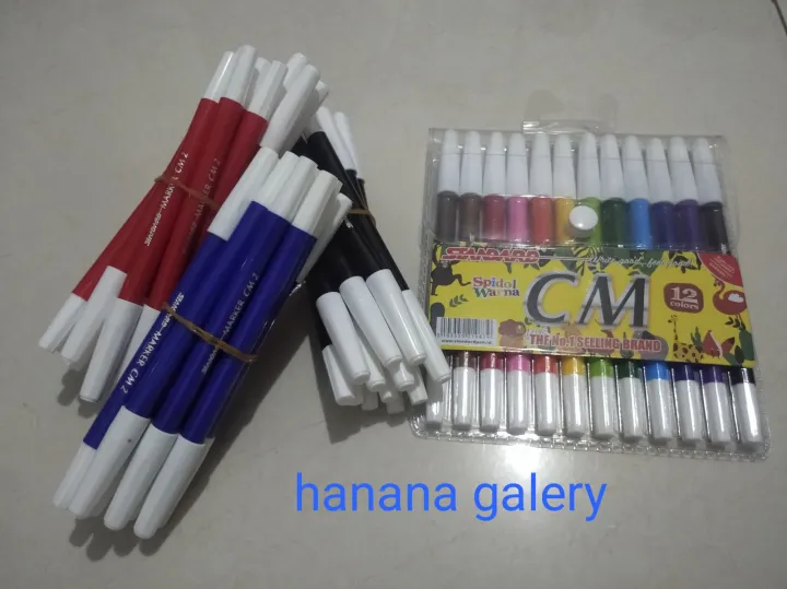spidol standar CM2 1pak isi 12 pcs | Lazada Indonesia