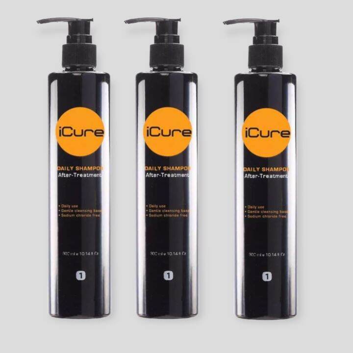 SET OF 3 Icure Daily Shampoo After treatment 300ml (each) | Lazada PH