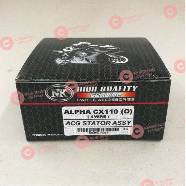ACG STATOR COIL ASSY - HONDA - ALPHA CX 110 (4 WIRE) (NK) | Lazada