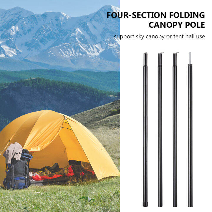 2m/6.6ft เต็นท์กันสาดเสาพับ Canopy Rod อุปกรณ์ตั้งแคมป์กลางแจ้ง ...