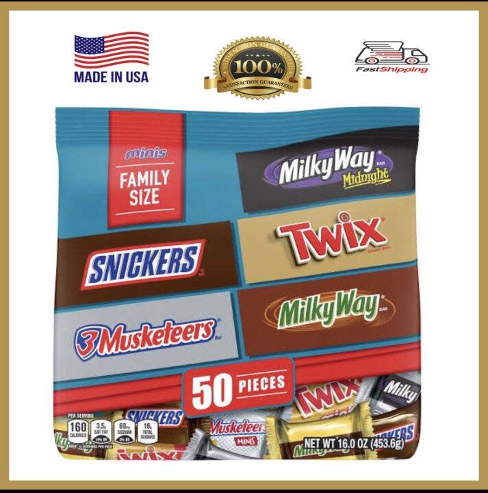 Mars Mix Minis Assorted Chocolates,Expiry Date August 2023 (50 pcs/453 ...
