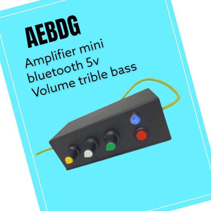 AEBDG POWER AMPLIFIER BLUETHOOTH 5 VOLT DC /AMPLI MINI 5V VOLUME TRIBLE ...