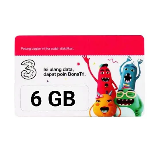VOUCHER TRI 6GB 5HARI LOKAL SUBANG | Lazada Indonesia