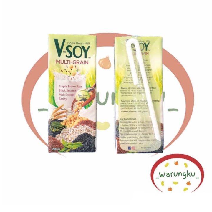 VSOY 200ML Multi Grain Minuman Susu Soya Kedelai | Lazada Indonesia