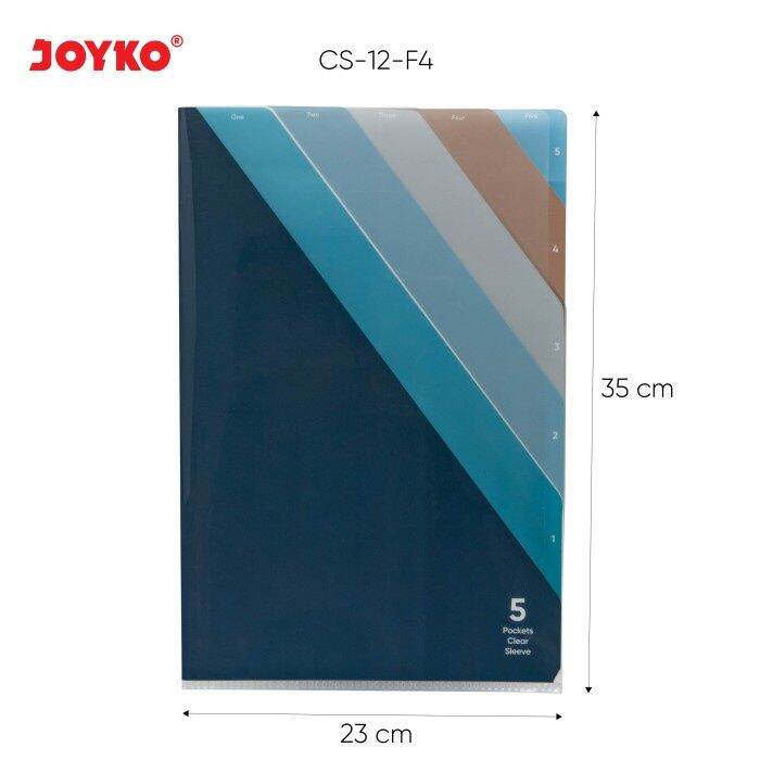 Joyko Clear Sleeves Map L Bening Transparan CS-12-F4 | Lazada Indonesia