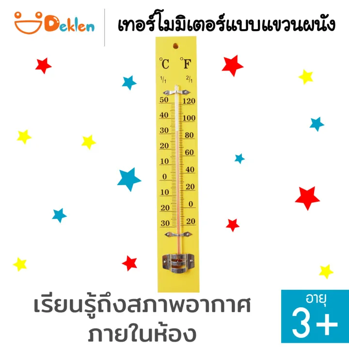Deklen Room Thermometer เทอร์โมมิเตอร์แบบแขวนผนัง เครื่องวัดอุณหภูมิ ...