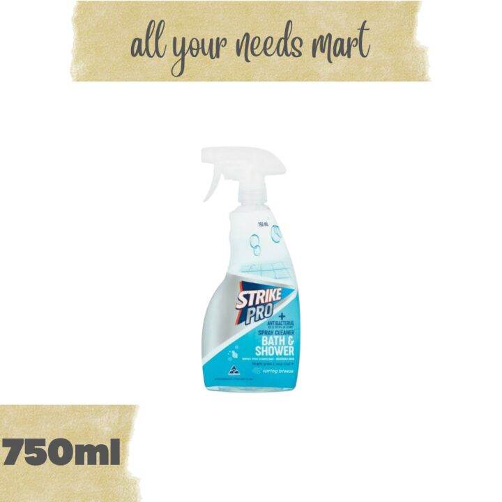 STRIKE Pro • +Antibacterial Spray Cleaner • Bath & Shower • 750ml ...