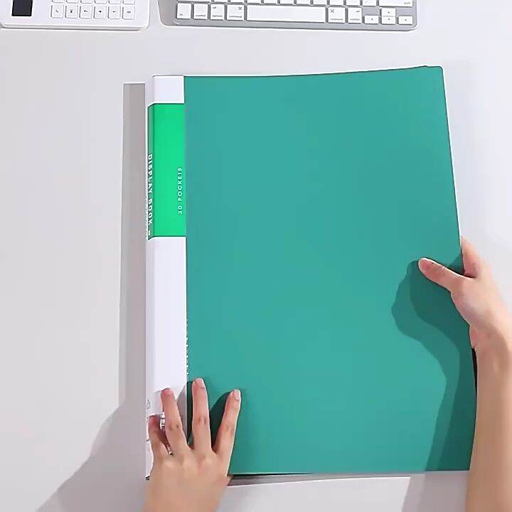 Office data display book plastic file folder with pocket Clear book ...