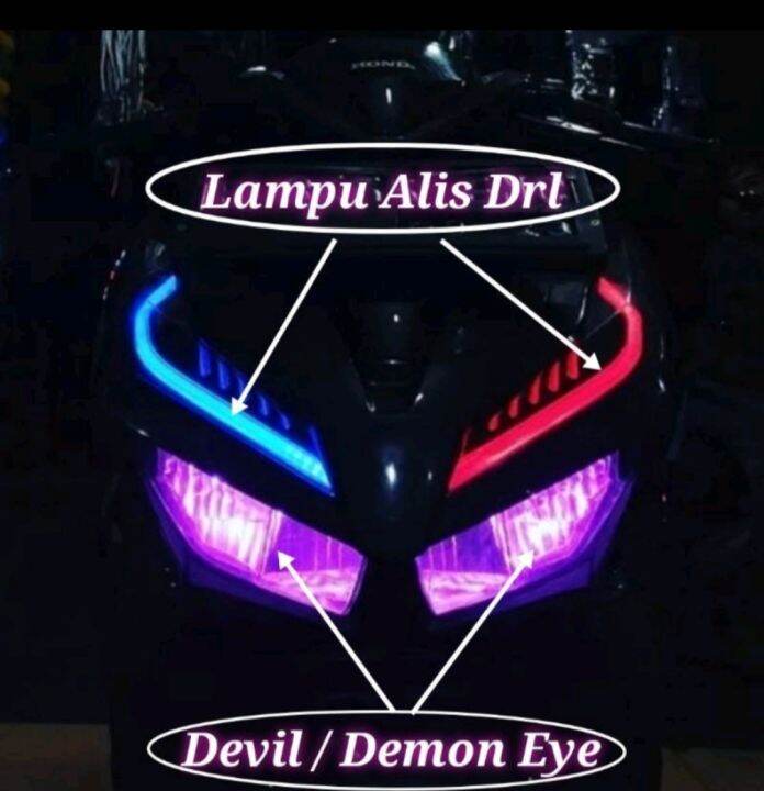 LAMPU DEVIL EYES DEMON EYES LAMPU DEVIL MOTOR 12VOLT 3 MATA DAN 6 MATA ...