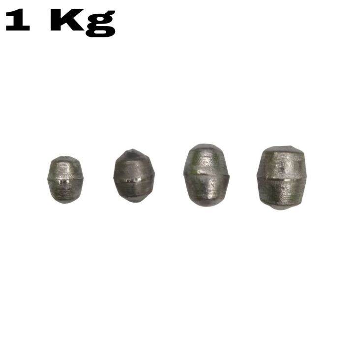 Paket 1000 Gram | 1 Kg Timah pemberat pancing ikan tipe Gendang lebih ...