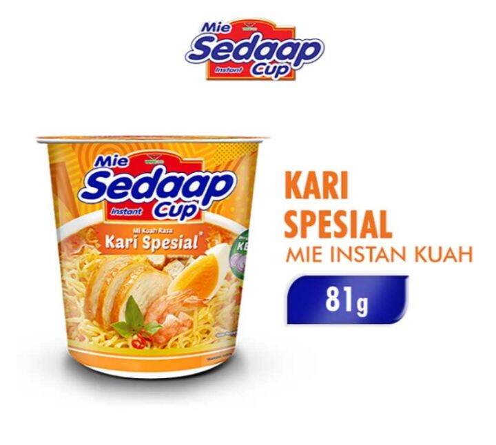 Sedaap Mie Instant Cup Kari Spesial 81 g | Lazada Indonesia