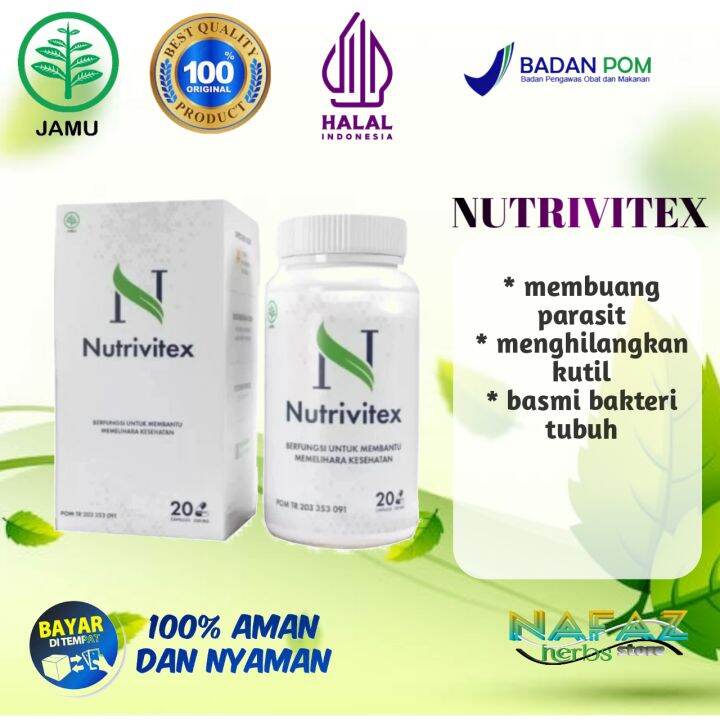 herbal NUTRIVITEX obat anti parasit / bakteri manjur original | Lazada ...