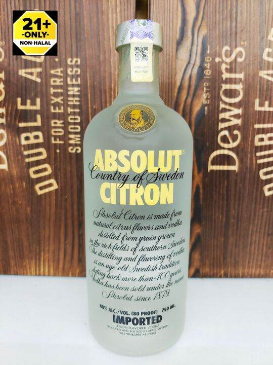 Absolut Vodka Citron Lemon 750ml 💯 Original Ready Stock | Lazada