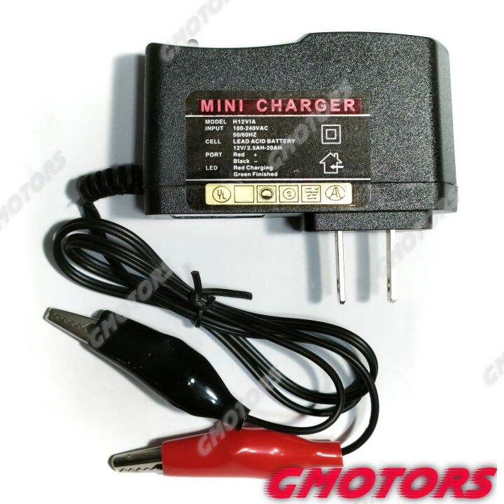Battery Charger Mini For Motorcycle 12 Volts | Lazada PH