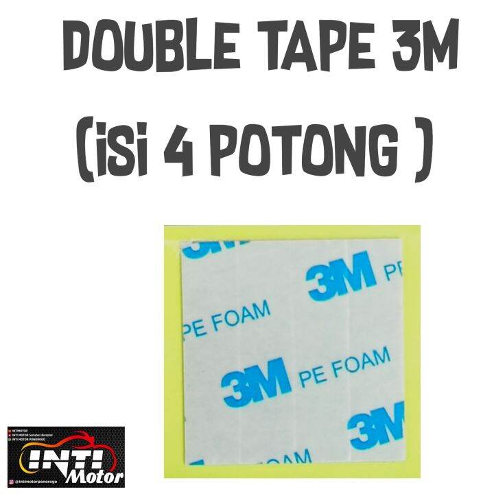 DOUBLE TAPE 3M FOAM MERK 3M ORIGINAL 100% BAWAAN VISOR MOTOR TGP DOBEL ...