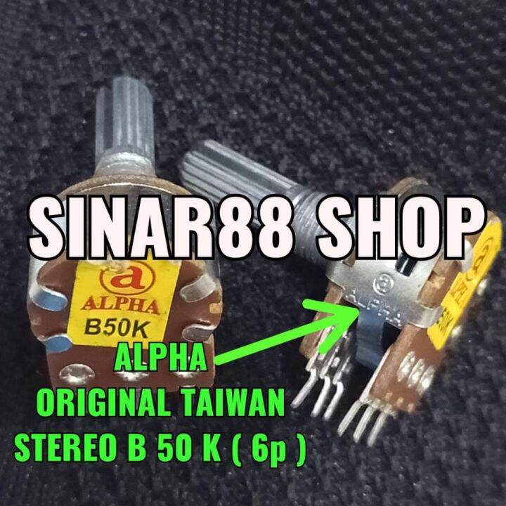 HRG 1pcs B50K STEREO ALPHA TAIWAN ORIGINAL B 50K B 50 K TRIMPOT ...