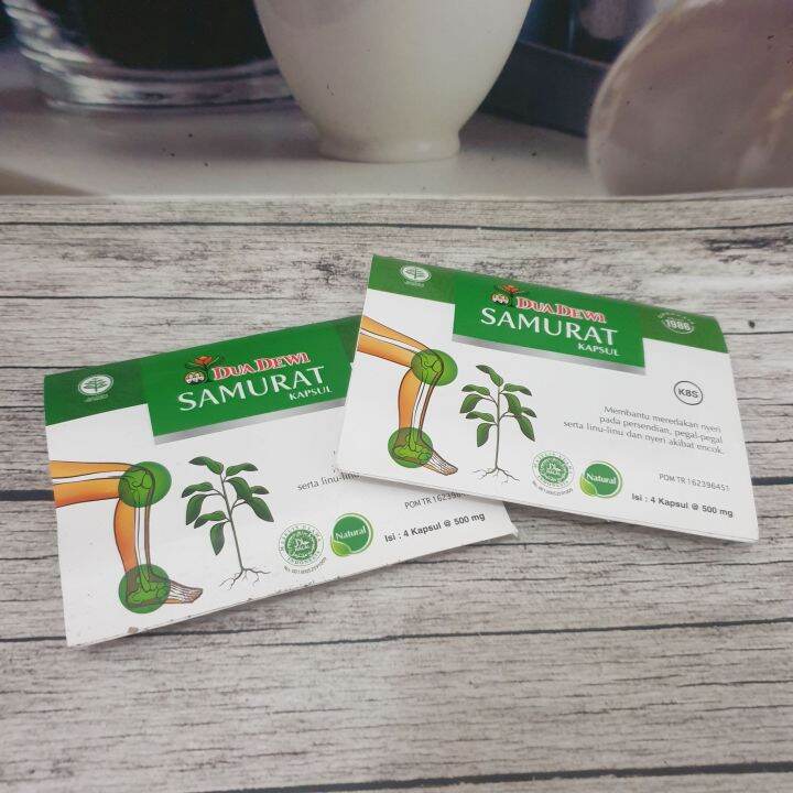 Samurat Kapsul Dua Dewi Per 2 Strip - Utk Pegal Linu dan Nyeri Encok ...