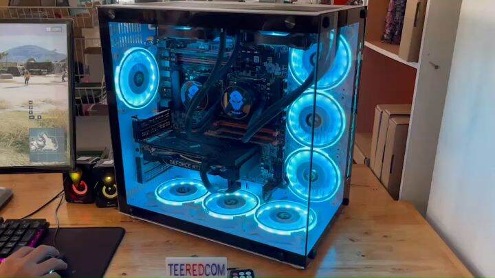 คอมประกอบ ตัดต่อ ปล่อยบอท 2 CPU intel xeon E5 2696v3 X2 36c/72t/Ram ecc ...