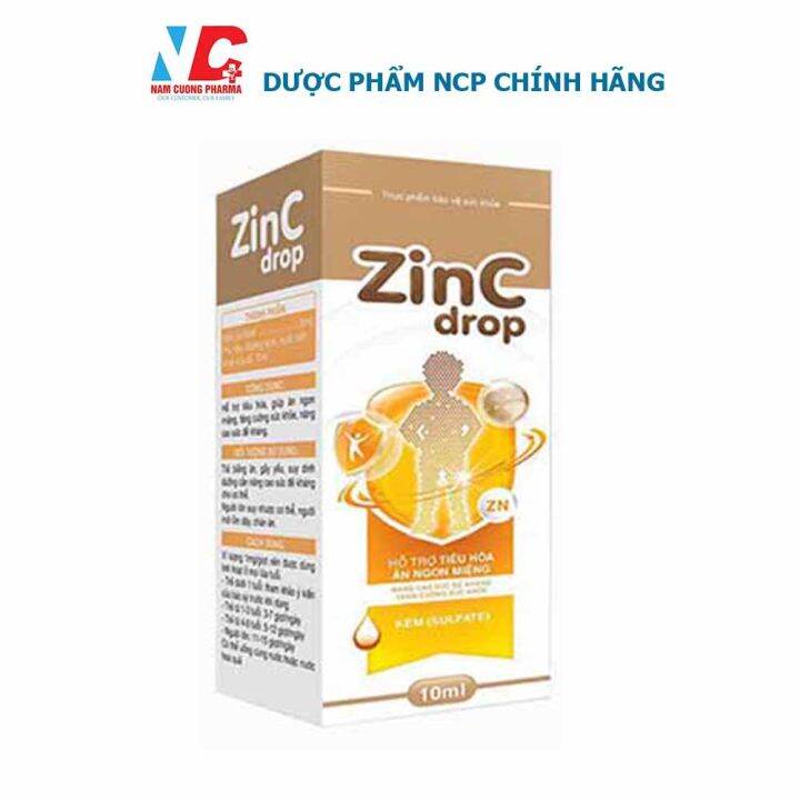 Kẽm nhỏ giọt ZINC DROP Hỗ trợ mọc tóc, móng da, tăng đề kháng giúp bé ...