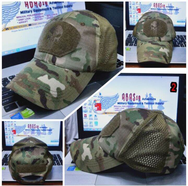 Topi caps tactical premium punisher coklat | Lazada Indonesia