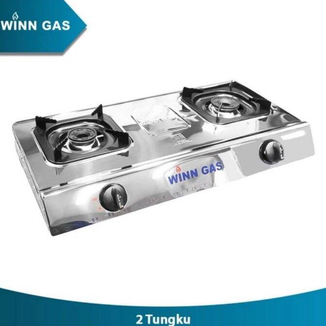 KOMPOR GAS WINN W 288 STAINLESS - KOMPOR 2 MATA WINN STAINLESS - KOMPOR GAS 2 TUNGKU STAINLESS ...