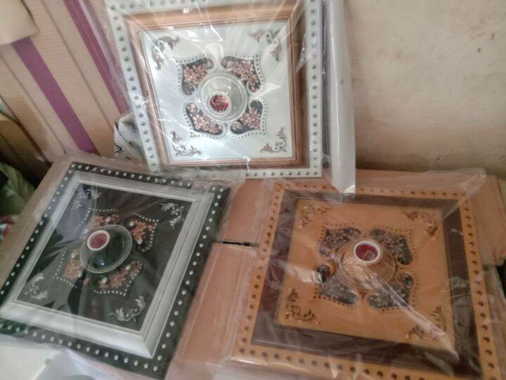 Ornamen Lampu Plafon PVC Ornamen plafon PVC kotak 30x30 bunga lampu PVC ...