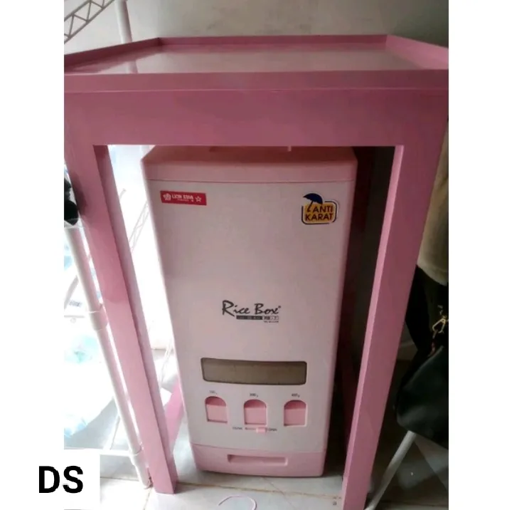 Meja Dispenser magicom dari kayu warna pink | Lazada Indonesia