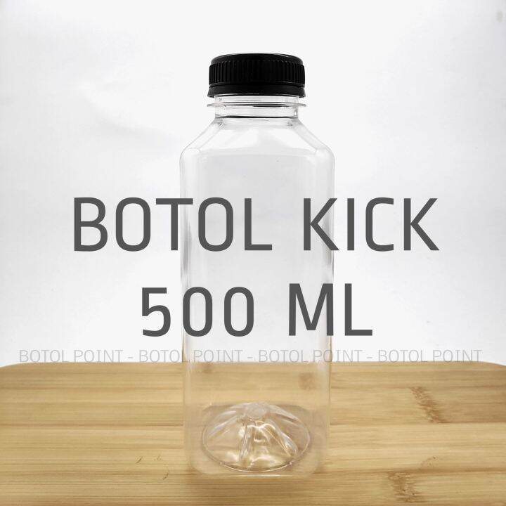 BOTOL KICK KOTAK 500 ML TEBAL - BOTOL PLASTIK 500 ML - BOTOL KOTAK ...