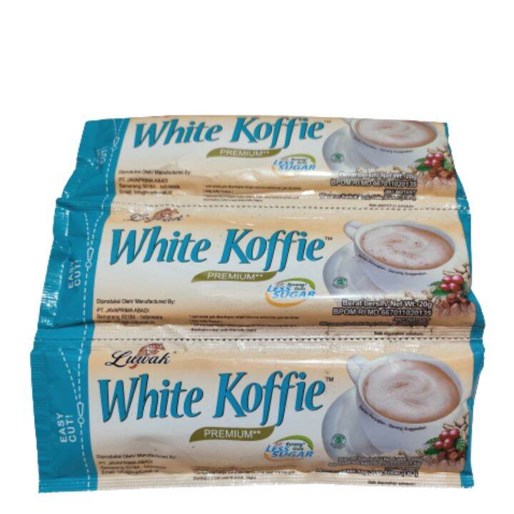 Luwak white Koffie Premium Less Sugar 10 sachet | Lazada Indonesia