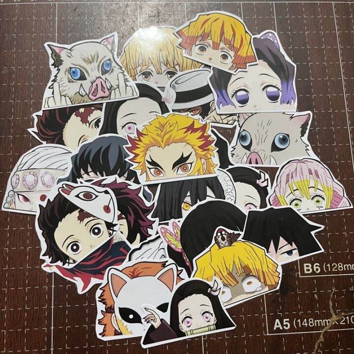 Demon Slayer Peeker Anime Sticker Pack (24pcs) | Lazada PH
