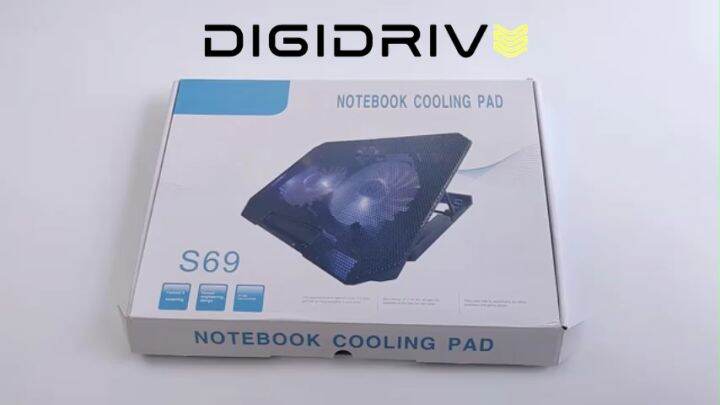 DigiDrive ฐานวางโน๊ตบุ๊ค มีพัดลมระบายความร้อน แท่นวางโน๊ตบุ๊คระบายความร้อน Laptop Cooler ...