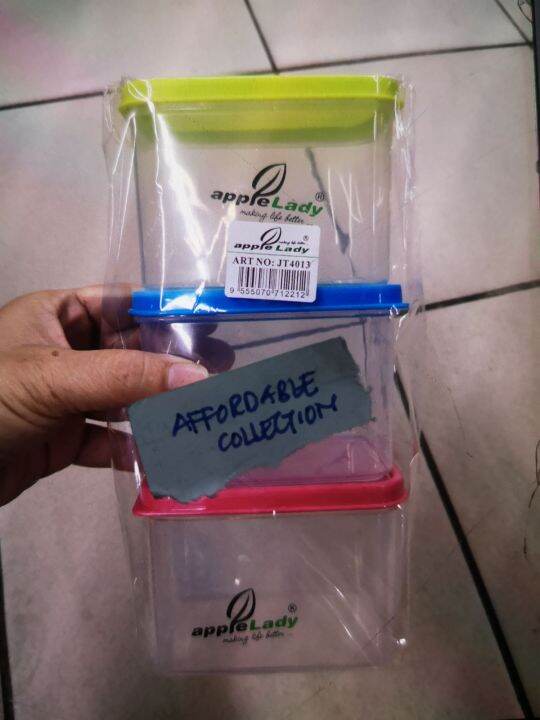 JT4013 Apple Lady Tupperware 3 In 1 / Bekas Makanan | Lazada