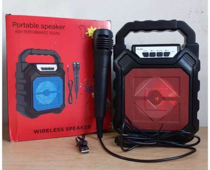 Speaker Bluetooth Karaoke Mic Karaoke Yd 688 Wireless Bluetooth Bass