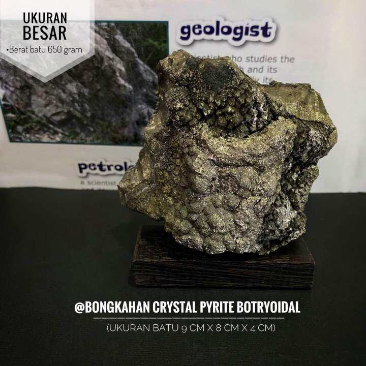 Bongkahan Crystal Pyrite Serat Duri L40 atau Batu Kristal Pyrite atau ...